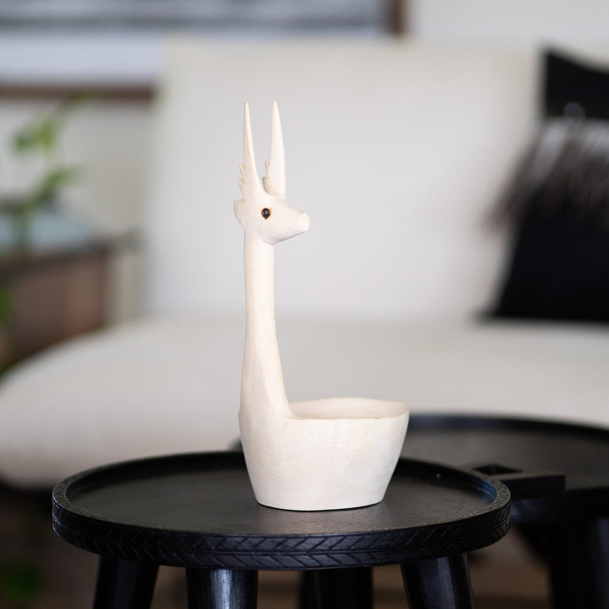 Carved Buck Bowl – Craft Enterprises