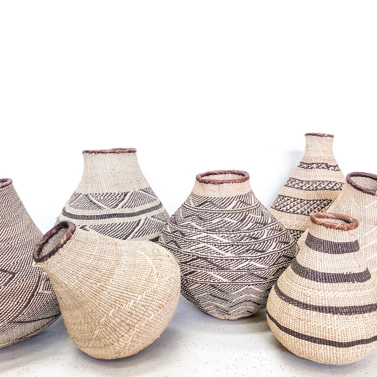 Binga Basket Vessel Patterned – Craft Enterprises