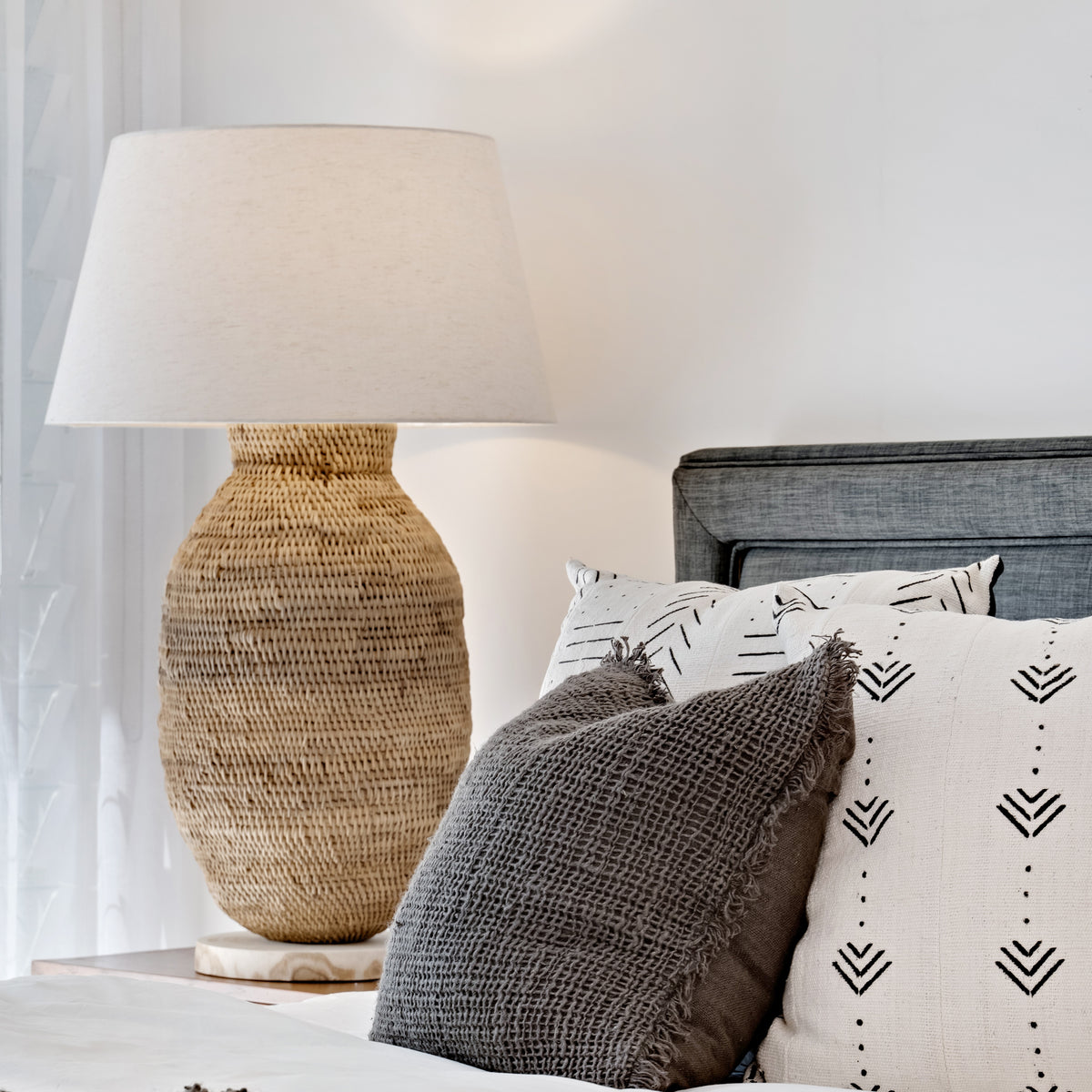 Natural Buhera Lamp ~ Shade + Base – Craft Enterprises